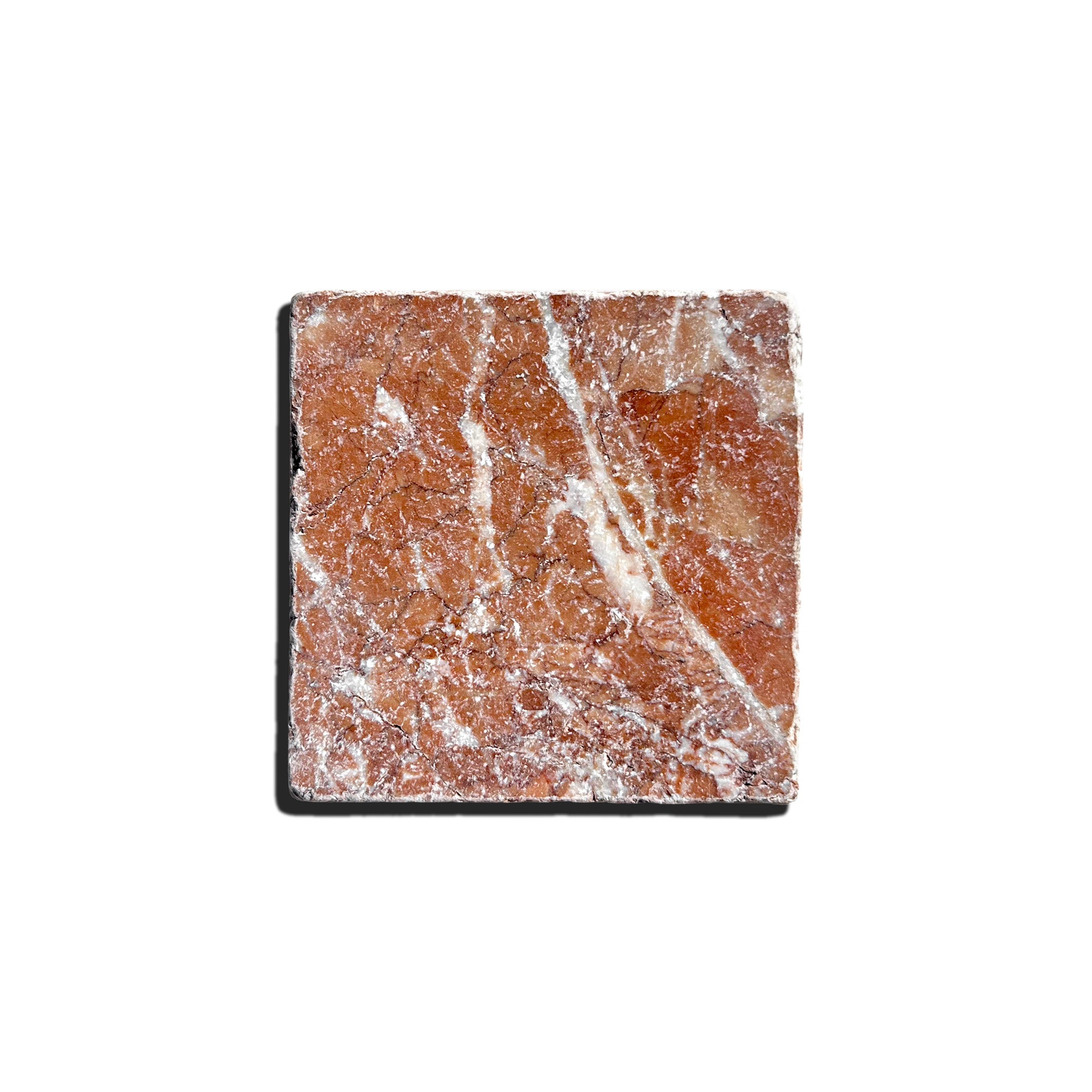 Marble Checkerboard | 4x4 Red Tumbled | hw tile – hwtile